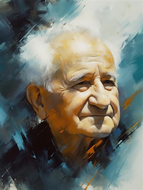 Portrait Of David Ben Gurion Digital Art By Lance Bourne Fine Art America