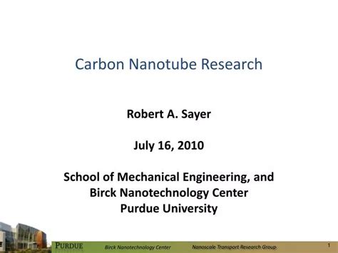 PPT Carbon Nanotube Research PowerPoint Presentation Free Download ID 2397939