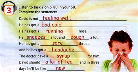 Відповідь вправа Page 63 3 4 Health And Body Care ГДЗ Англійська мова 4 клас Карпюк 2021