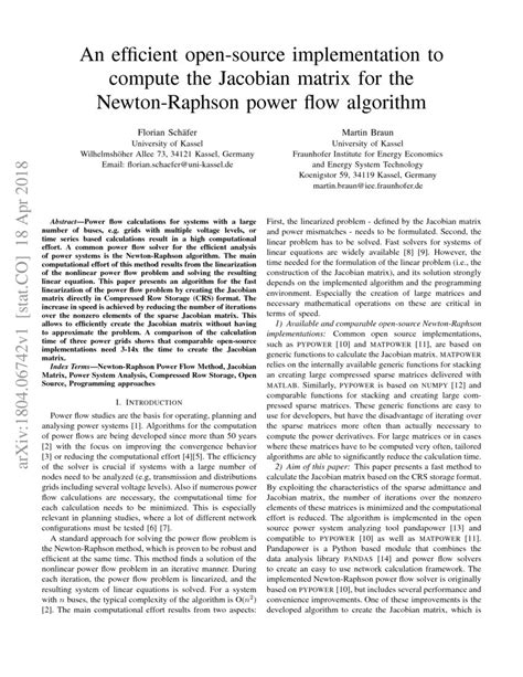 An Efficient Open Source Implementation To Compute The Jacobian Matrix