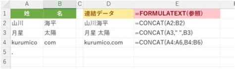 Concat 関数 文字列の連結をセル範囲で指定できる
