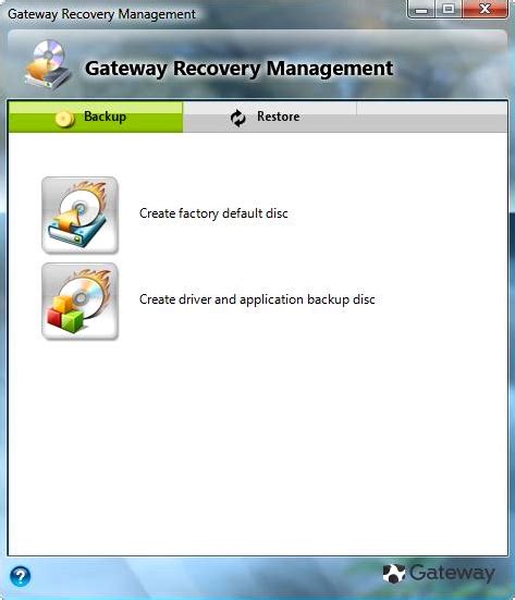 Gateway Recovery Disk Guide For Windows Xp Vista 7 8