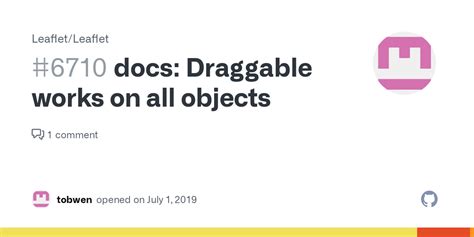 Docs Draggable Works On All Objects Issue Leaflet Leaflet Github