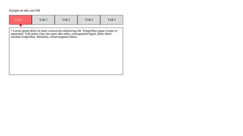 Tabs Css