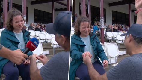 She Said Yes Spectator Proposes Partner At The County Ground During
