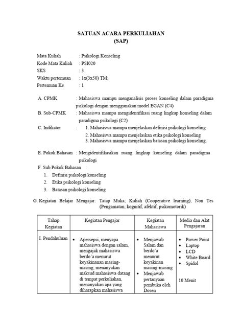 Contoh Sap Pdf