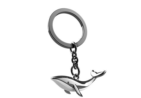 Keyring Key Fob Whale Metalmorphose Axeswar Design