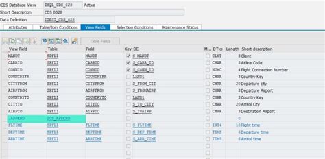 Extend Cds View Sapcodes