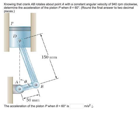 Solved Knowing That Crank AB Rotates About Point A With A Chegg