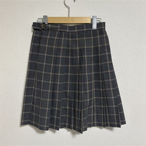 制服市場 滋賀県 【0054】 長浜北星高校 チェックスカート夏服 学生服 女子