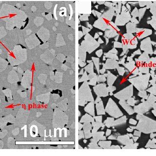 Cemented Carbide Microstructures Indicating WC Grains Surrounded By The