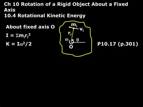 ppt ch 10 rotation of a rigid object about a fixed axis powerpoint