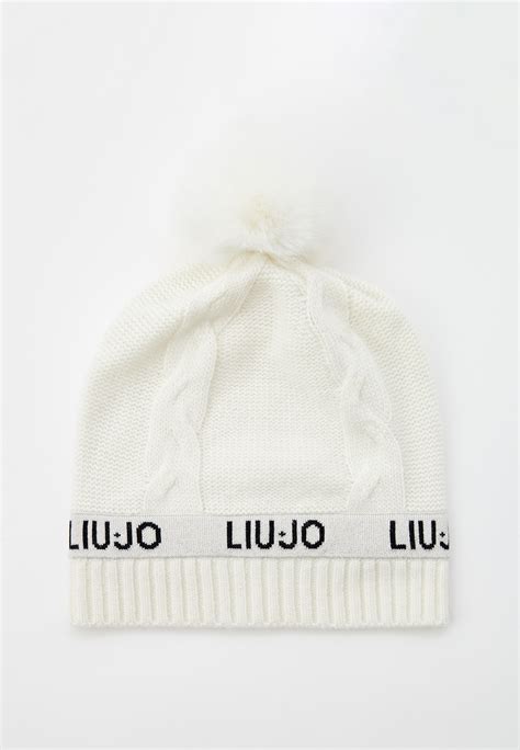 Шапка Liu Jo, цвет: белый, RTLACZ801601 — купить в интернет-магазине Lamoda