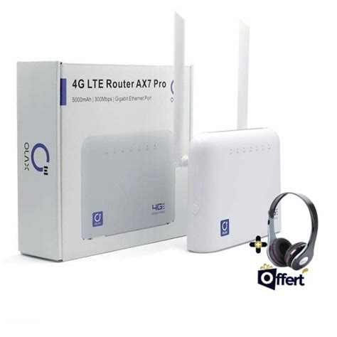 Flybox Olax AX7 Pro 4G LTE Router 300 Mbps Batterie 4000 MAh