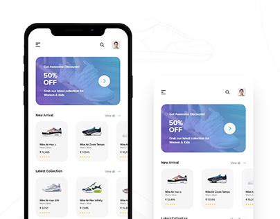 Shoes Ecommerce App UI Design Images Behance