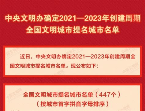 重磅好消息！宁远县入选全国文明城市提名城市！精神文明