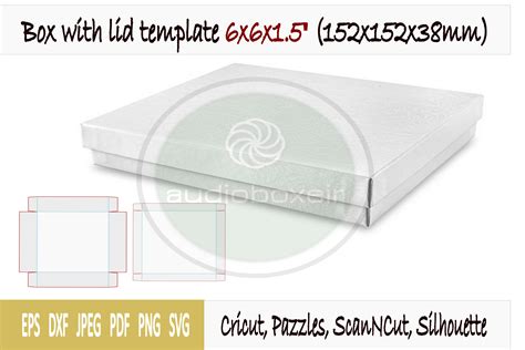 Box With Lid Template Graphic By Audioboxeir Creative Fabrica