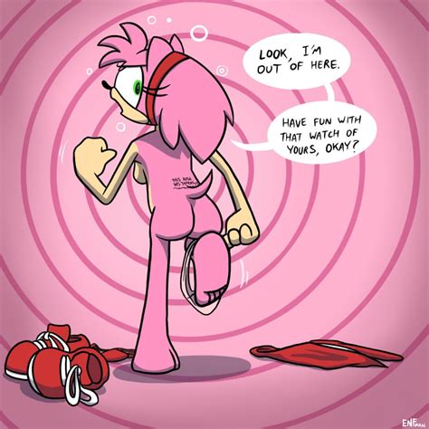 Rule 34 Amy Rose Ass Breasts Hypnosis Nude Sonic Series Tattoo Theenfman Tramp Stamp Unaware