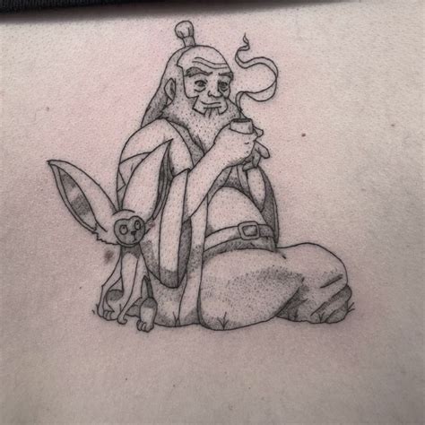 Uncle Iroh And Moon Nerdy Tattoos Avatar Tattoo Simplistic Tattoos