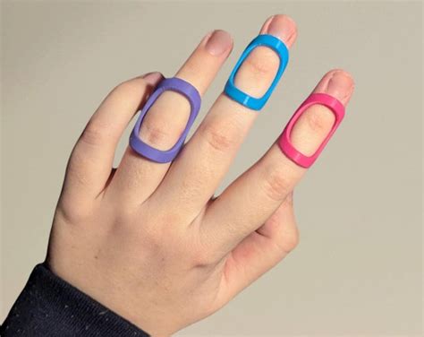 Splint Rings Custom Colors Half Sizes Available Oval Knuckle