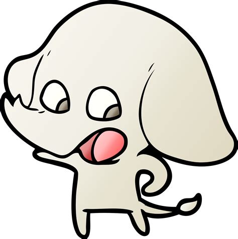 Linda Dibujos Animados Elefante Dibujo 46725303 Png