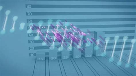 Animation Of Dna Strand Over Graph With Stock Video Pond
