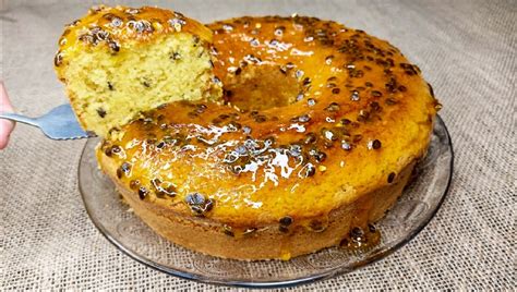 Bolo de Maracujá Fofinho