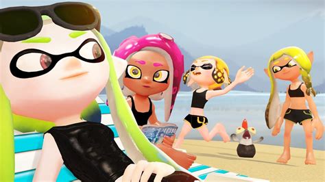 Splatoon Animation Seaside Fun Youtube