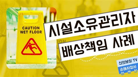 시설소유관리자 배상책임 사례 Youtube