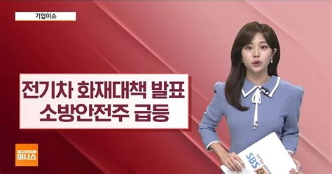 기업이슈 정부 전기차 화재대책 발표소방기자재 관련주 급등