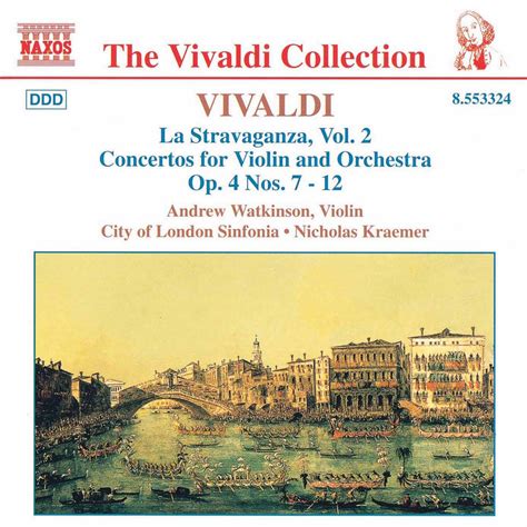 Vivaldi Violin Concertos Op 4 Nos 7 12 Cd Opus3a