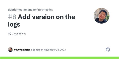 Add Version On The Logs Issue Debridmediamanager Zurg Testing