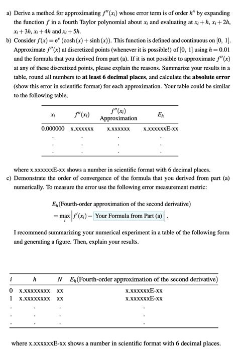 A Derive A Method For Approximating F Xi Whose Chegg