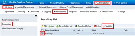 Configure Repository On ISE Cisco