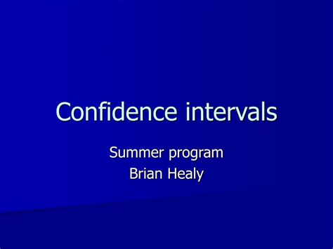 PPT Confidence Intervals PowerPoint Presentation Free Download ID 689695