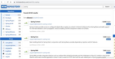 Maven仓库依赖坐标搜索maven坐标查询网站 Csdn博客