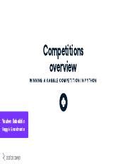 Chapter Pdf Competitions Overview Winning A Kaggle Competition In
