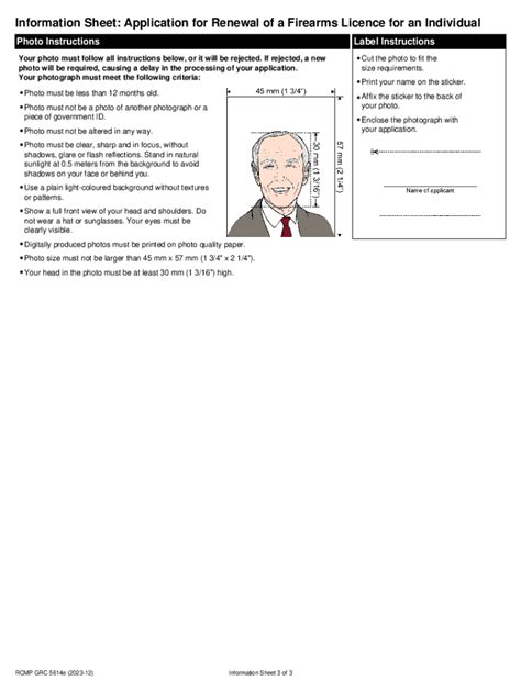 Information Sheet Application For Renewal Of A Firearms Licence For