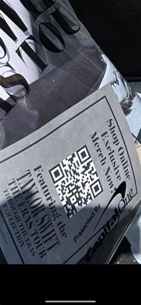Qr Code For Exclusive Merch At The Show Rswiftiemerch