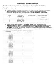 Guide How To Recode Variables In Easy Steps Course Hero