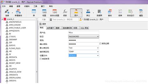在navicat中新建oracle表添加权限navicat配置oracle的视图单表权限 Csdn博客