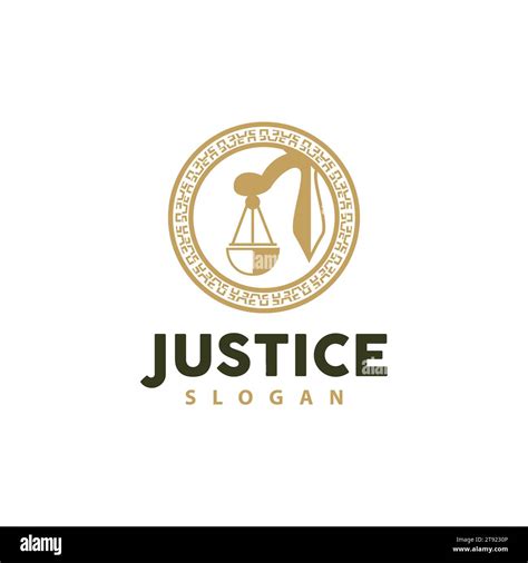 Justice Logo Retro Vintage Theme Design Law Vector Law Firm Scales