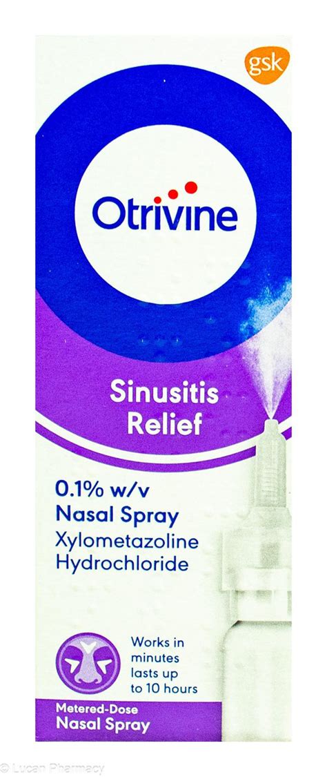 Otrivine® Adult Measured Dose Sinusitis 01 Wv Nasal Spray 10ml P