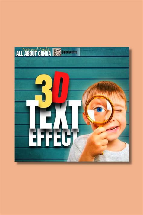 Canva 3d Text Effect
