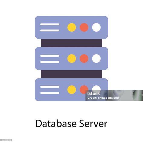 database server vector flat icons simple stock illustration stock