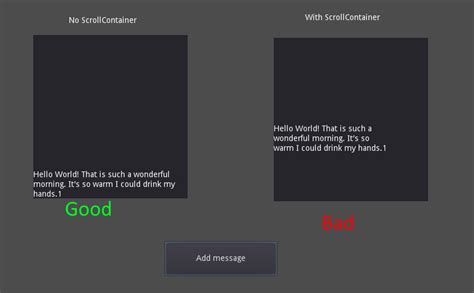Confusing Behavior Of Scrollcontainer When Making A Chatbox · Issue 20043 · Godotenginegodot