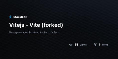 Vitejs Vite Forked StackBlitz