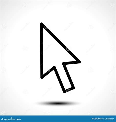 mouse cursor sign icon stock vector illustration of mouse 95435680