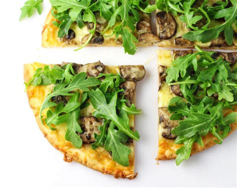 Mushroom And Arugula Pizza Gluten Free Tastefulventure
