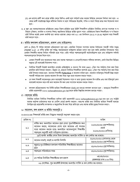 Admission Circular XI Class Admission System